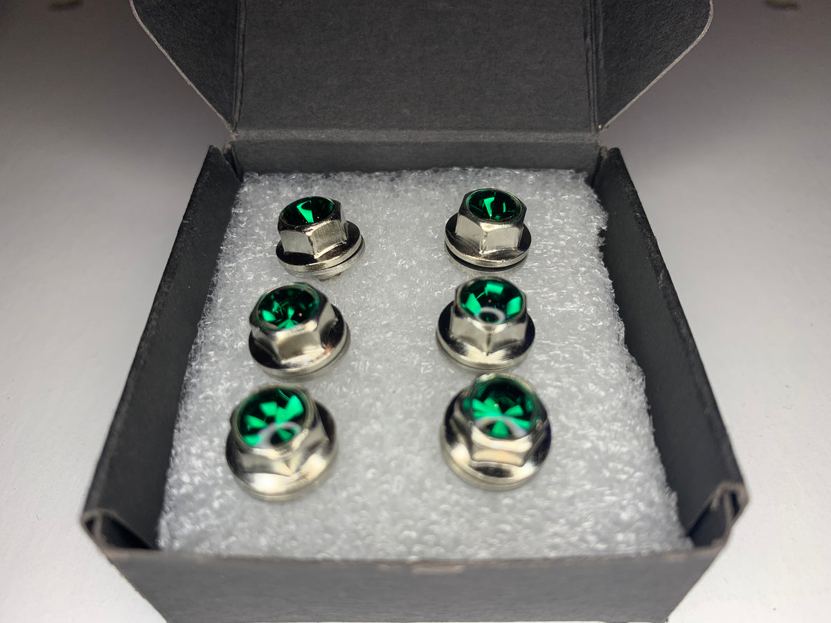 Handmade Emerald Green Jeweled Steering Wheel Hardware – Smartkrew